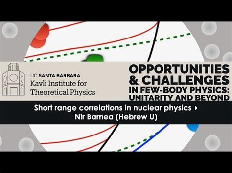 Free Video Short Range Correlations In Nuclear Physics Nir Barnea