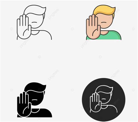 Rejection Icon Concept Clip Art Rejection Vector Concept Clip Art