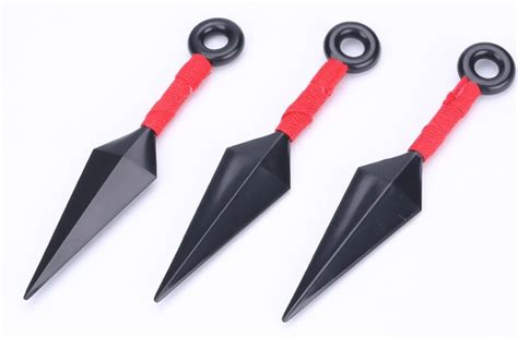 Пластиковый набор из 3 штук Кунай из аниме кунай ниндзя оружие