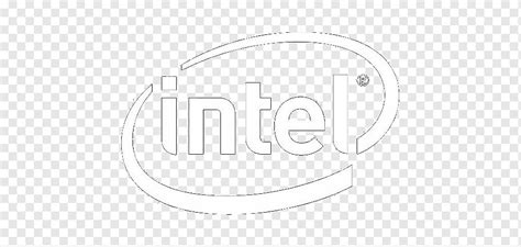 Intel Logo White Brand Circle Pic Intel Logo Angle White Text Png