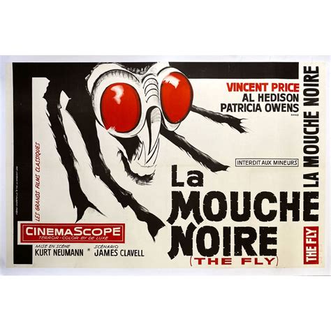 The Fly French Linen Movie Poster 32x47 In 1958