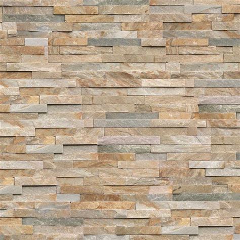 Stonemarket Paving Quartzite Exilis Splitface Harvest Mix Wall