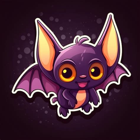 Premium Ai Image A Cartoon Bat With Big Eyes And Big Ears Generative Ai