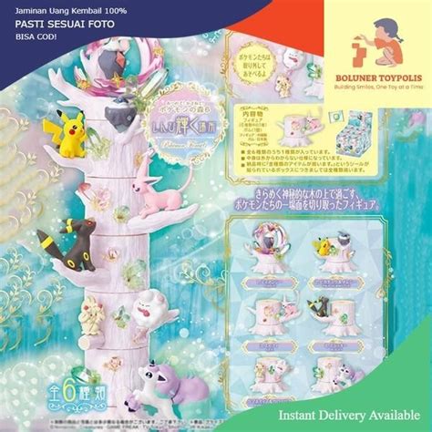 Pokemon Forest 6 Case Stackable Tree Figure Set Of 6 Figures Pokemon