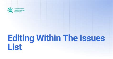 Editing Within The Issues List V 005 Junkipedia User Guide