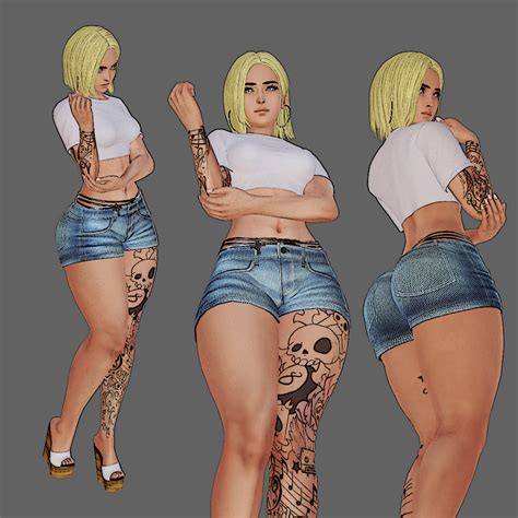 Rule 34 3d Alternate Costume Android 18 Big Ass Bimbo Bubble Butt