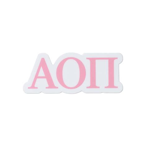 Pink Greek Letter Sorority Sticker Kappa Kappa Gamma Pink Sorority