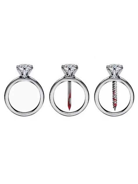 Permanent Wedding Ring With Screw Cute Engagement Rings Wedding