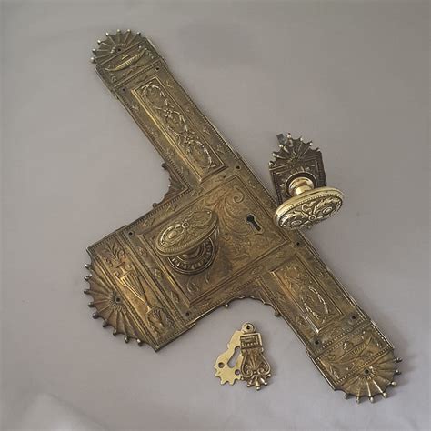 Victorian Classical Revival Door Plate And Knobs Architectural Decor
