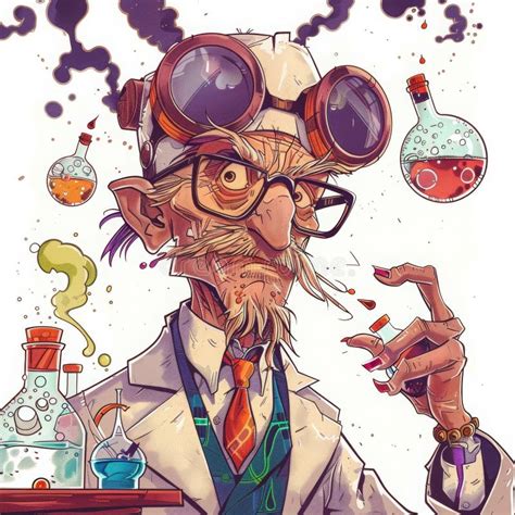 Scientist Conducts Dangerous Chemical Experiment In His Laboratory