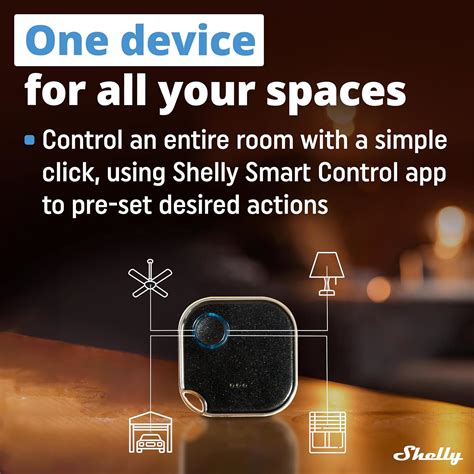 Shelly Blu Button1 Button For Activating Scenes And Smart Devices