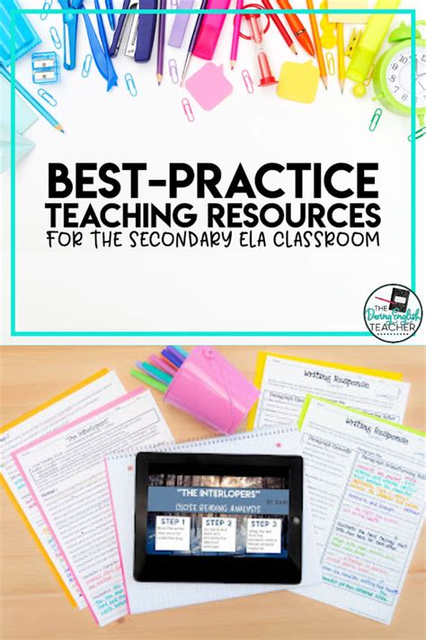 Best Practice Resources For Teaching Secondary Ela Artofit