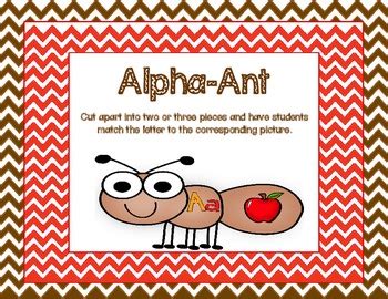 Alpha Ant By The Bilingual Teacher Tpt