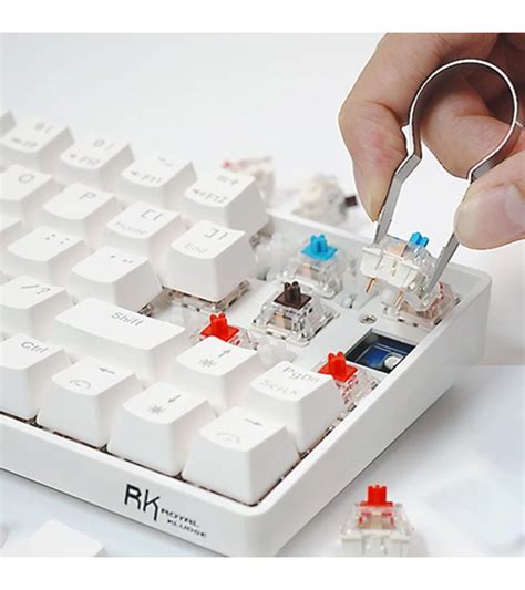Клавиатура Royal Kludge Rkg68 White Usb Rgb Yellow Switch за 6630