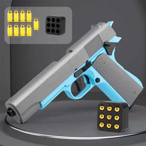 Colt 1911 Toy Gun Shell Ejecting Semi Auto Blaster M416gelblaster