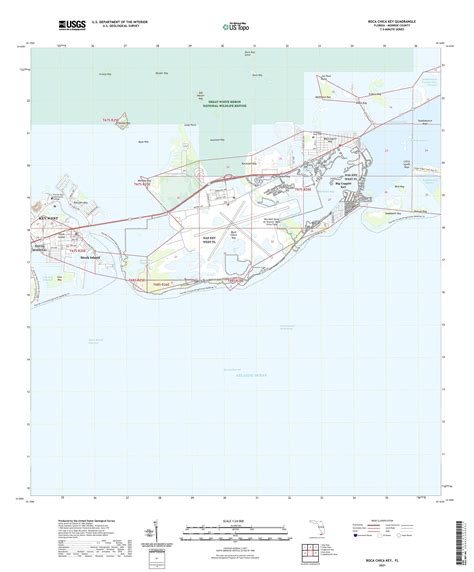 Boca Chica Key Florida Us Topo Map Mytopo Map Store