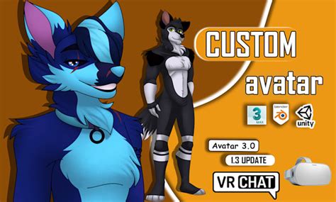 Model Custom Vrchat Avatar Vr Character Furry Avatar Nsfw Vrc Model By