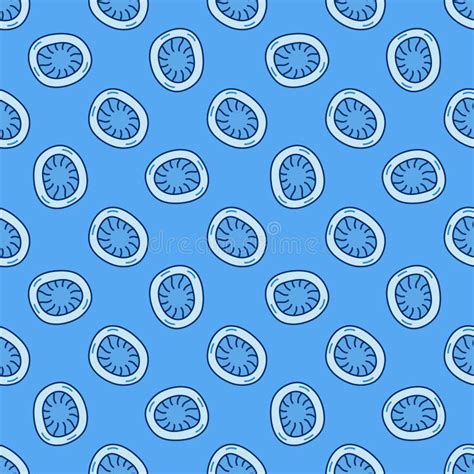 Microbe Vector Concept Blue Seamless Pattern Or Background Stock Vector
