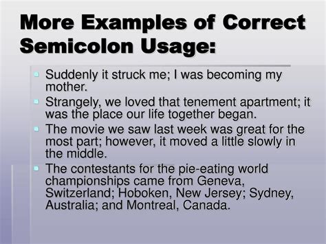 Ppt The Semicolon And Colon Powerpoint Presentation Free Download