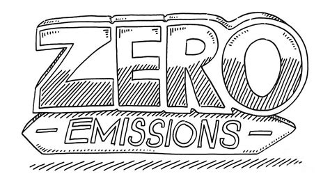 Zero Emissions Label Drawing Drawing By Frank Ramspott Pixels Merch