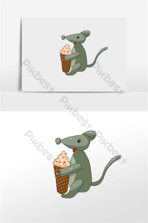 Greedy Mouse Illustration Illustration Psd Free Download Pikbest