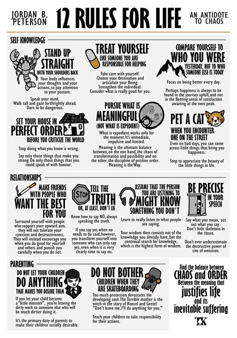 12 Rules For Life Visual Book Jordan B Peterson Poster For Sale By