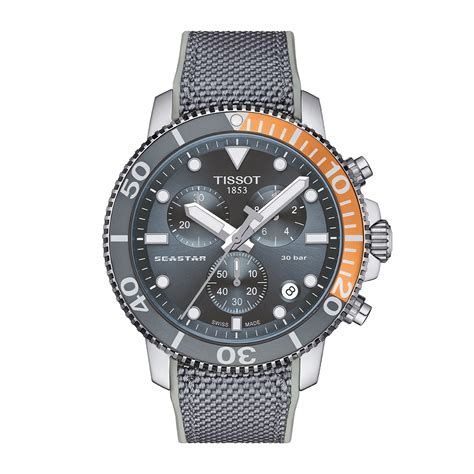 Tissot Seastar 1000 Chronograph 455mm Mens Watch Grey T1204171708101