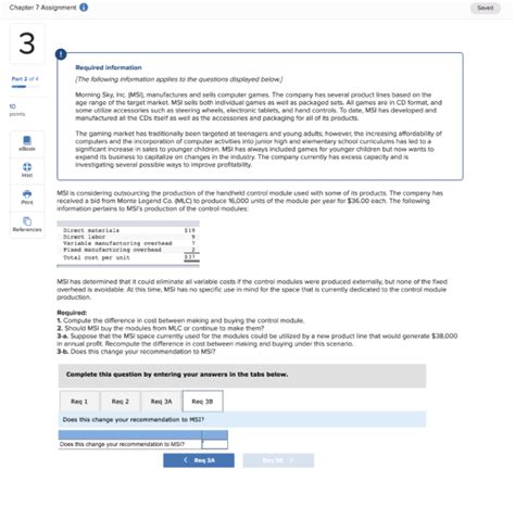 Chapter 7 Assignment I Saved Required Information The Following