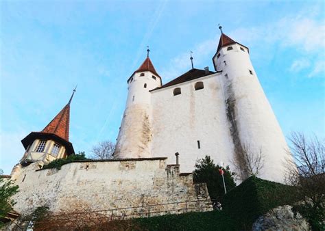 Premium Photo View Of Thun Castle At Stone Stairs Switzerland Thun