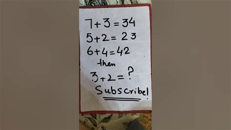 Logicalreasoning Maths Logical Logicalmathspuzzle Youtube