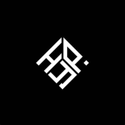 Hyp Letter Logo Design On Black Background Hyp Creative Initials