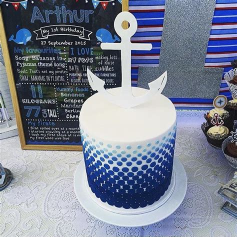 Nautical Themed First Birthday Set Up