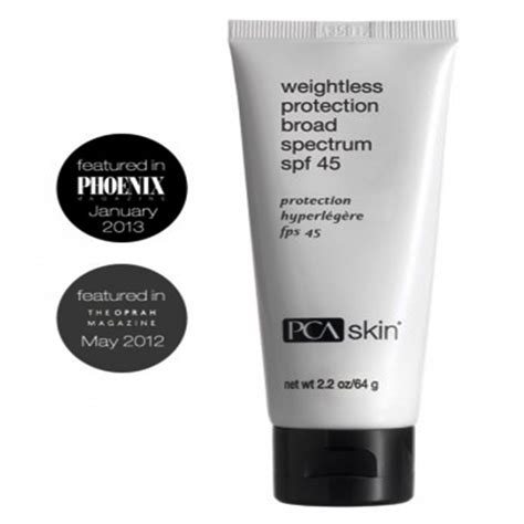 Pca Skin Weightless Protection Broad Spectrum Spf 45 Dermwarehouse