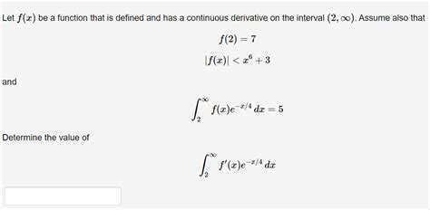 Solved Let F X Be A Function That Is Defined And Has A Chegg