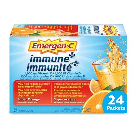 Boost Health Emergen C Immune Plus Super Orange Packets