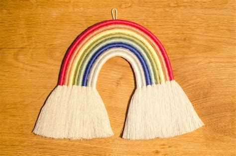 Premium Photo Macrame Rainbow