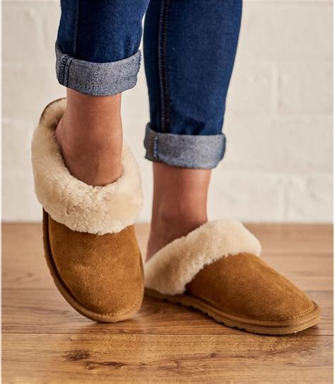 Chestnut Womens Sheepskin Mule Slipper Woolovers Uk
