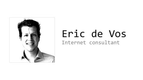 Portfolio Eric De Vos Pptx