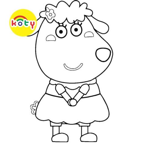 W O L F 00 Lucy Kat Pando Set 10 Tờ Tranh Tô Màu Kích Thước A4 A5 Dành Cho Màu Sáp Màu Chì