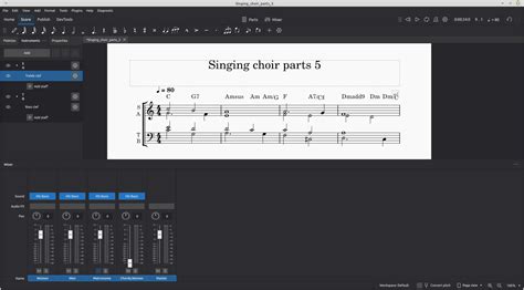 Musescore 4 How To Playback A Single Voice In Closed Satb Musescore
