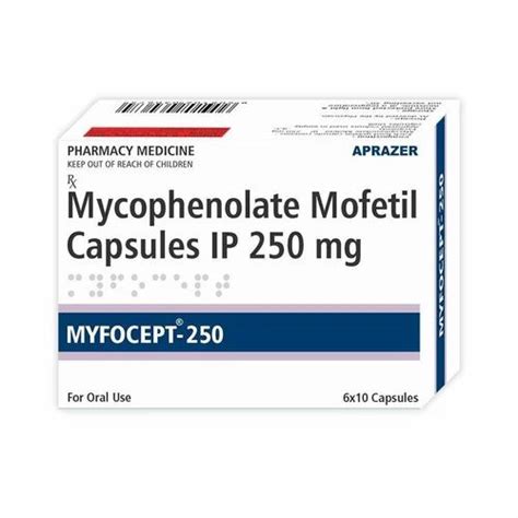 250mg Mycophenolate Mofetil Ip Capsules At ₹ 426box Pharmaceutical