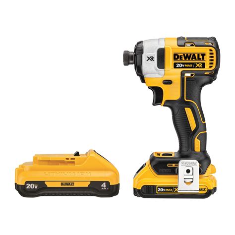 Shop Dewalt Xr 20 Volt Max Variable Speed Brushless Cordless Impact Driver 2 Batteries Included