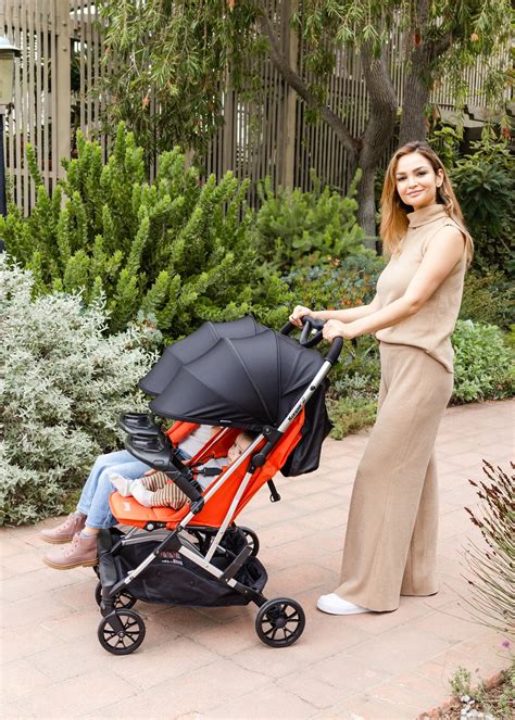 Kooper X2 Lightweight Compact Double Stroller With Trays Black