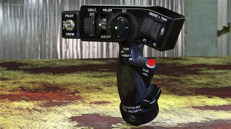 Helicopter Flight Control Stick 3d Model 39 Max Ma Lxo Obj 3ds