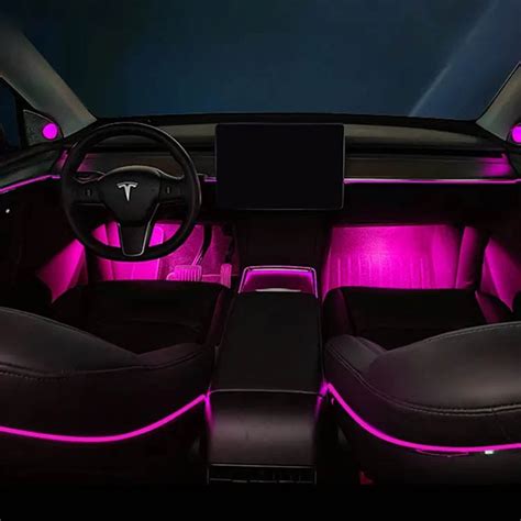 Full Coverage Interior Ambient Car Lighting Kit For Tesla Model Y 2021