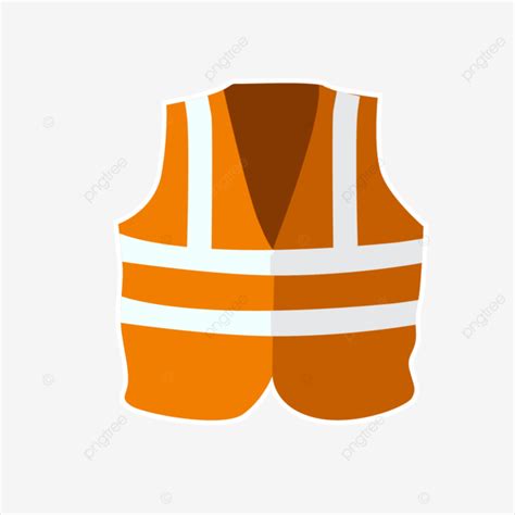 Safety Vest Vector For Construction Project Vest Vector Safety Png