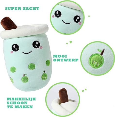 Bubble Tea Knuffel Plush Dolls Funny Pillow Milk Tea Soft Doll Wit