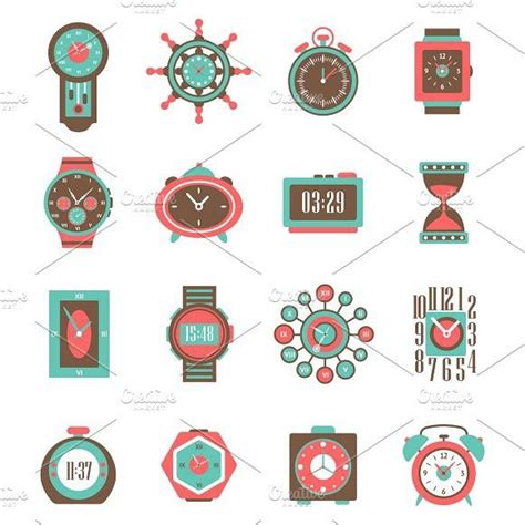 Clock Icon Set