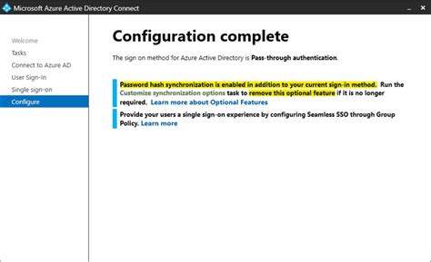 Configuring Sso Between Active Directory And Azure Using Pass Through
