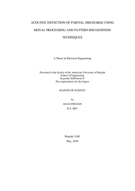 Pdf Acoustic Detection Of Partial Discharge Using Signal Processing